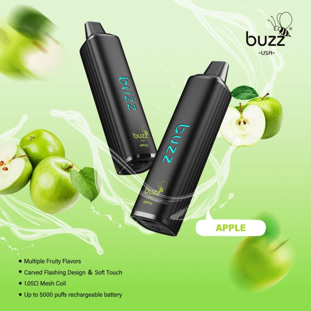 Buzz Apple 5000pfs 50mg - King Vape Dubai
